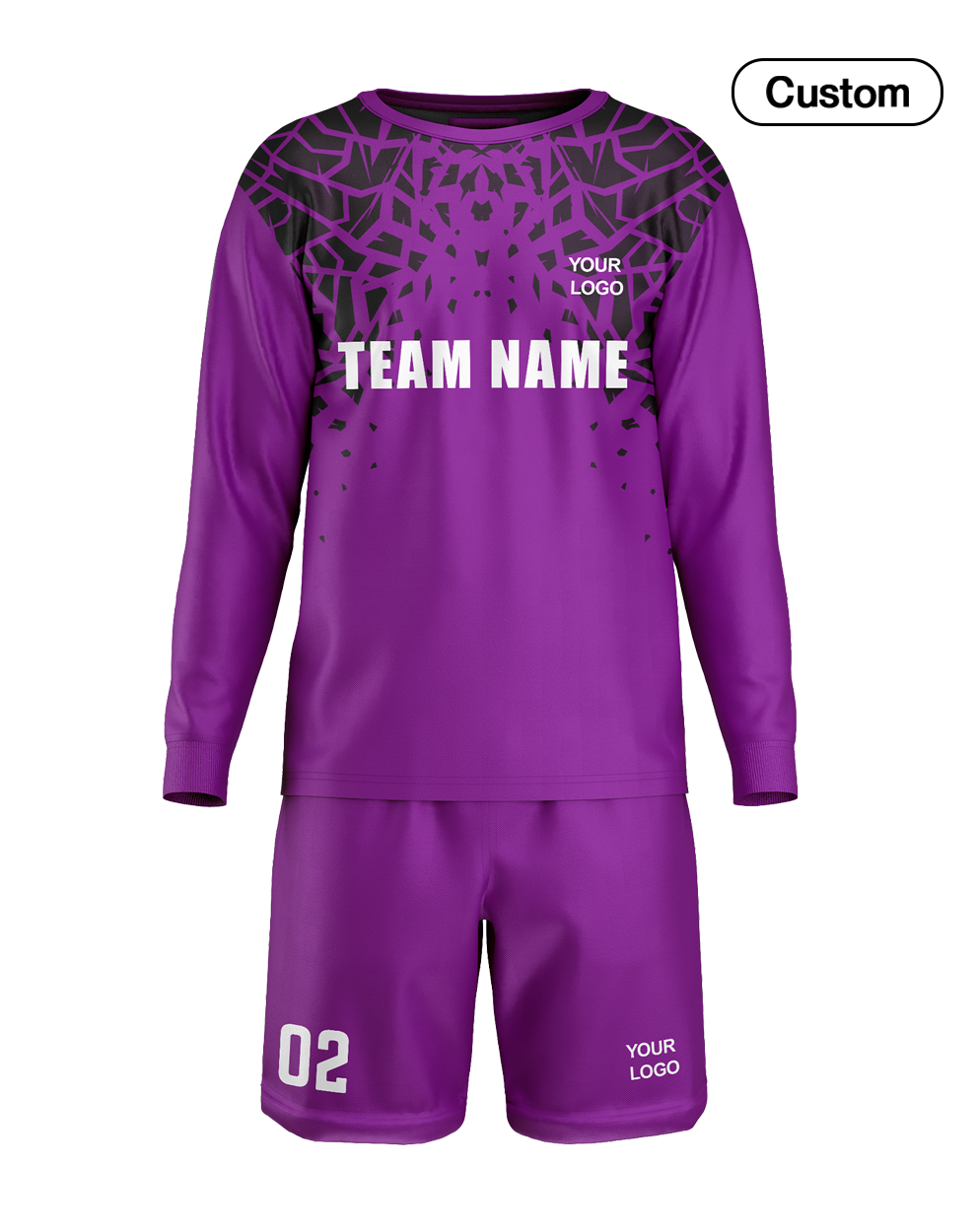 Violet/Black Custom Soccer Goalkeeper Uniform | By Uniswift – UNISWIFT USA